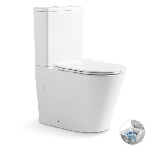 Pack WC complet à poser Darko blanc sans bride économique