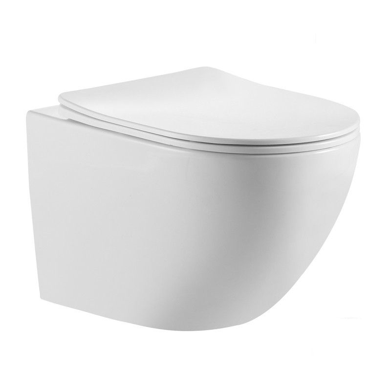 Cuvette Suspendue Compact sans bride avec abattant